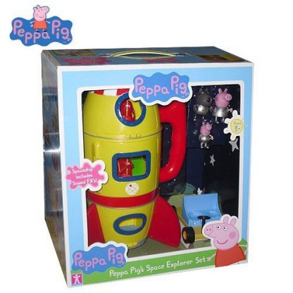 Peppa Pig Deluxe Sound FX Spaceship Explorer Set with Figures - ToysPlus